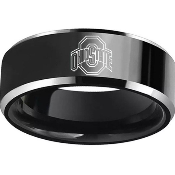 Accessories | Ohio State Buckeyes Black Titanium Steel Ring | Poshmark